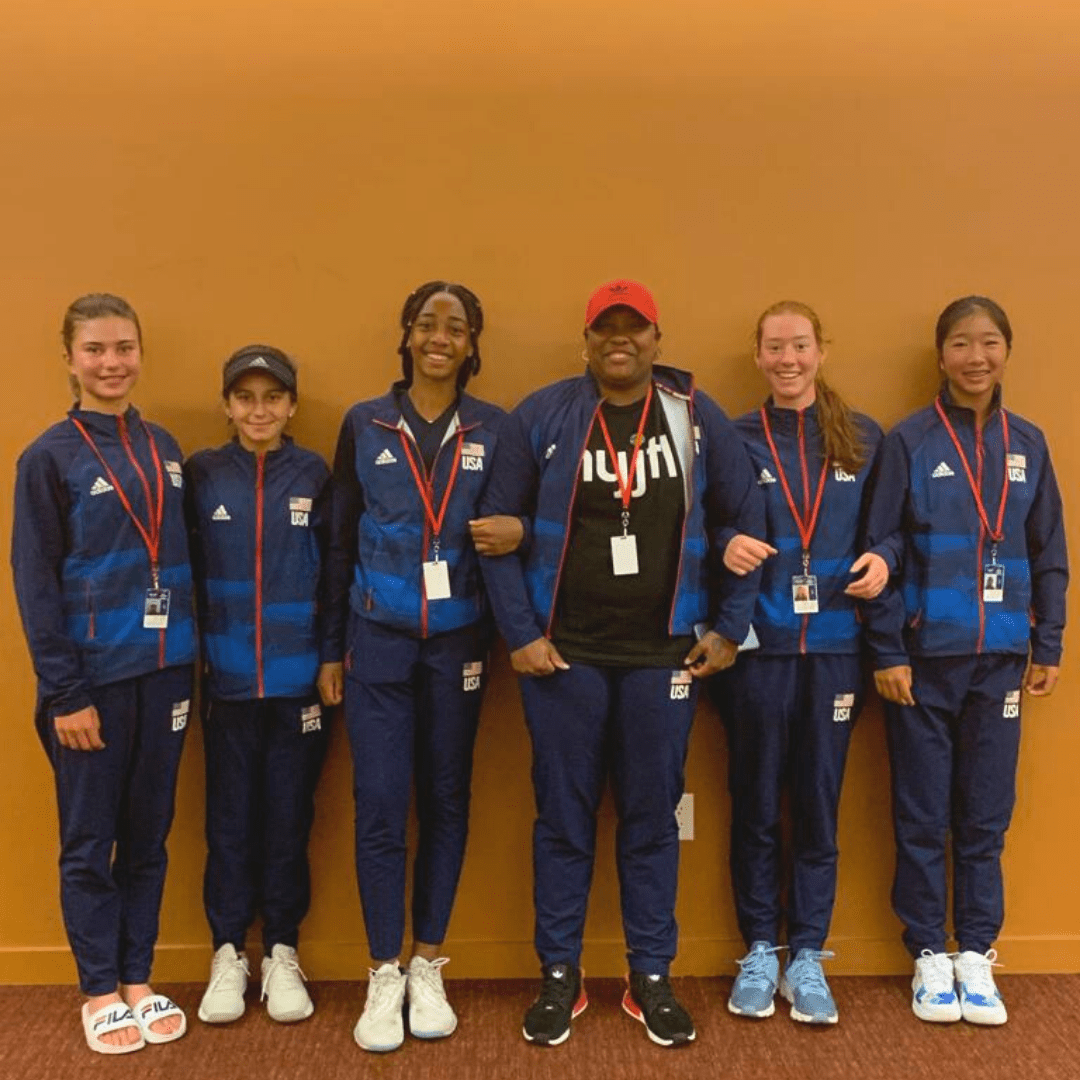 NYJTL’s Ahsha Rolle Coaches Camp at Billie Jean King Cup - NYJTL