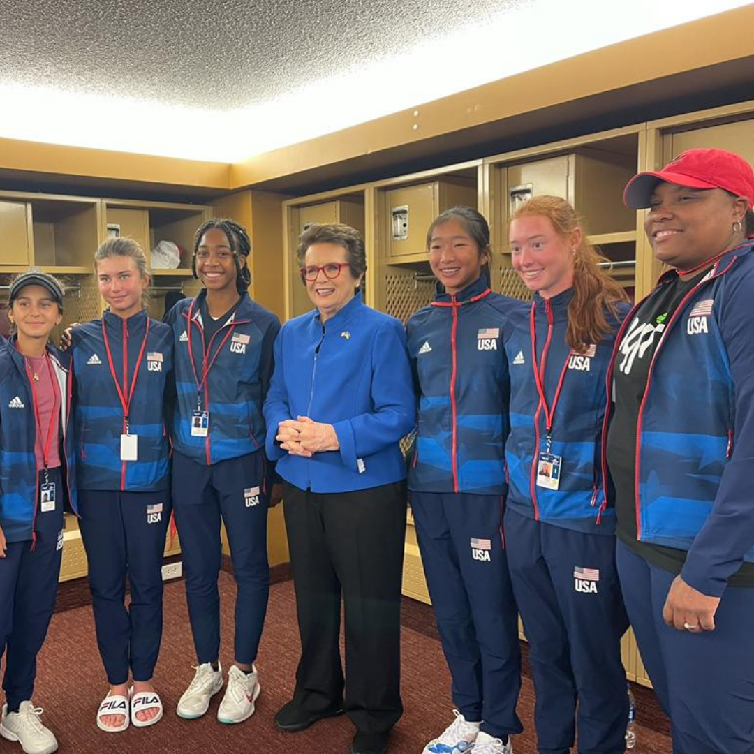 NYJTL’s Ahsha Rolle Coaches Camp at Billie Jean King Cup - NYJTL