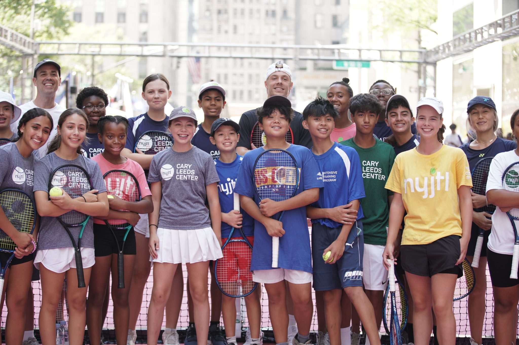 Yonex and Racquet House Transform Rockefeller Center with NYJTL Youth - NYJTL